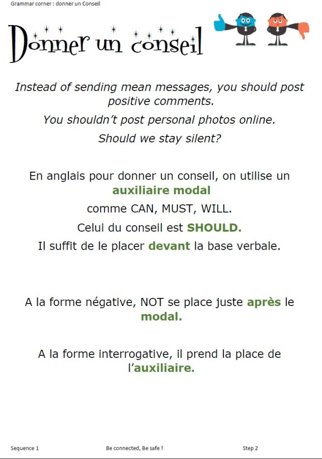 PRL donner un conseil - Keep Calm and Enjoy Learning English